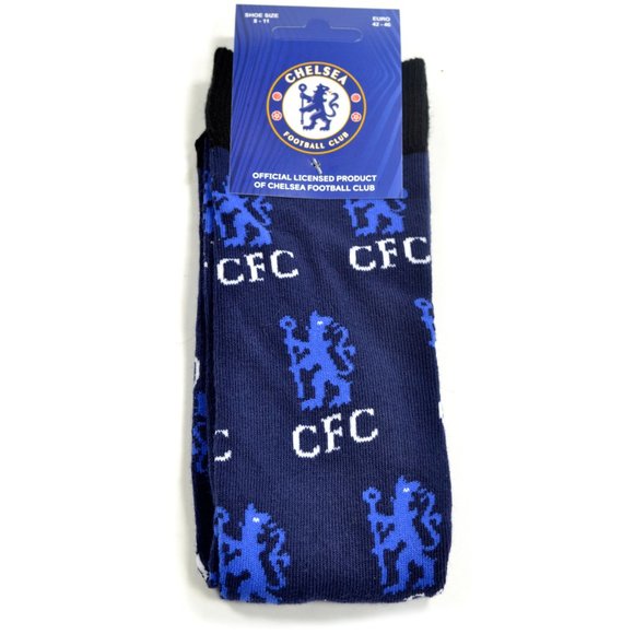 Chelsea FC | Underwear & Socks | Chelsea Fc All Over Print Adult Socks ...